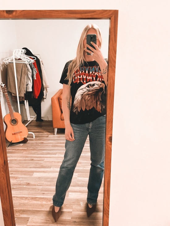 Tops | Vintage Lynyrd Skynyrd Eagle Graphic Tee 9s Grunge Band Retro ...